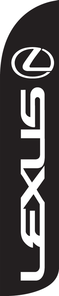 Lexus Wind-Free Feather Flag