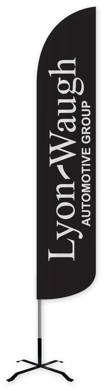 Custom Printed Full Color Wind-Free Feather Flag